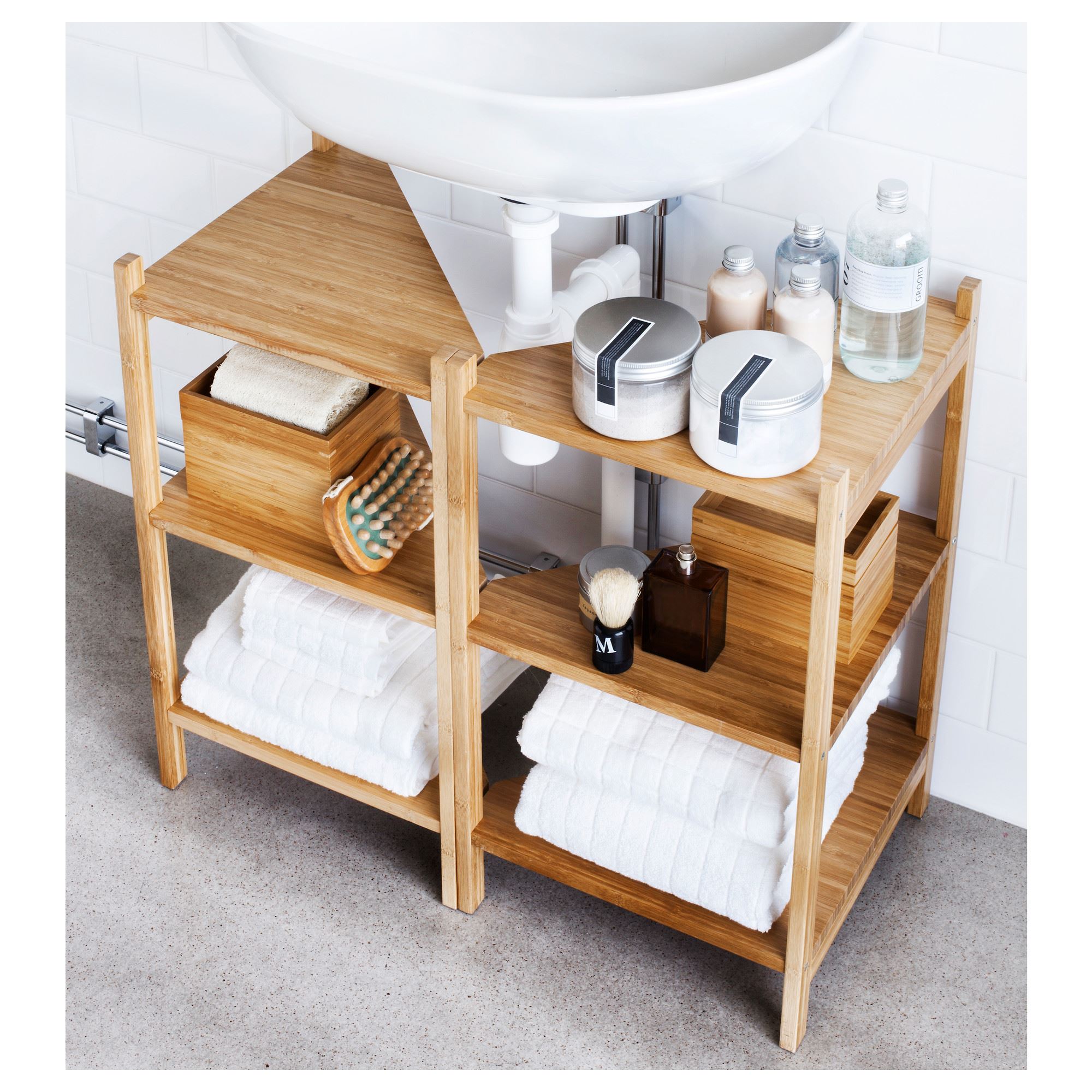 RAGRUND bambu 34x60 cm raf ünitesi | IKEA