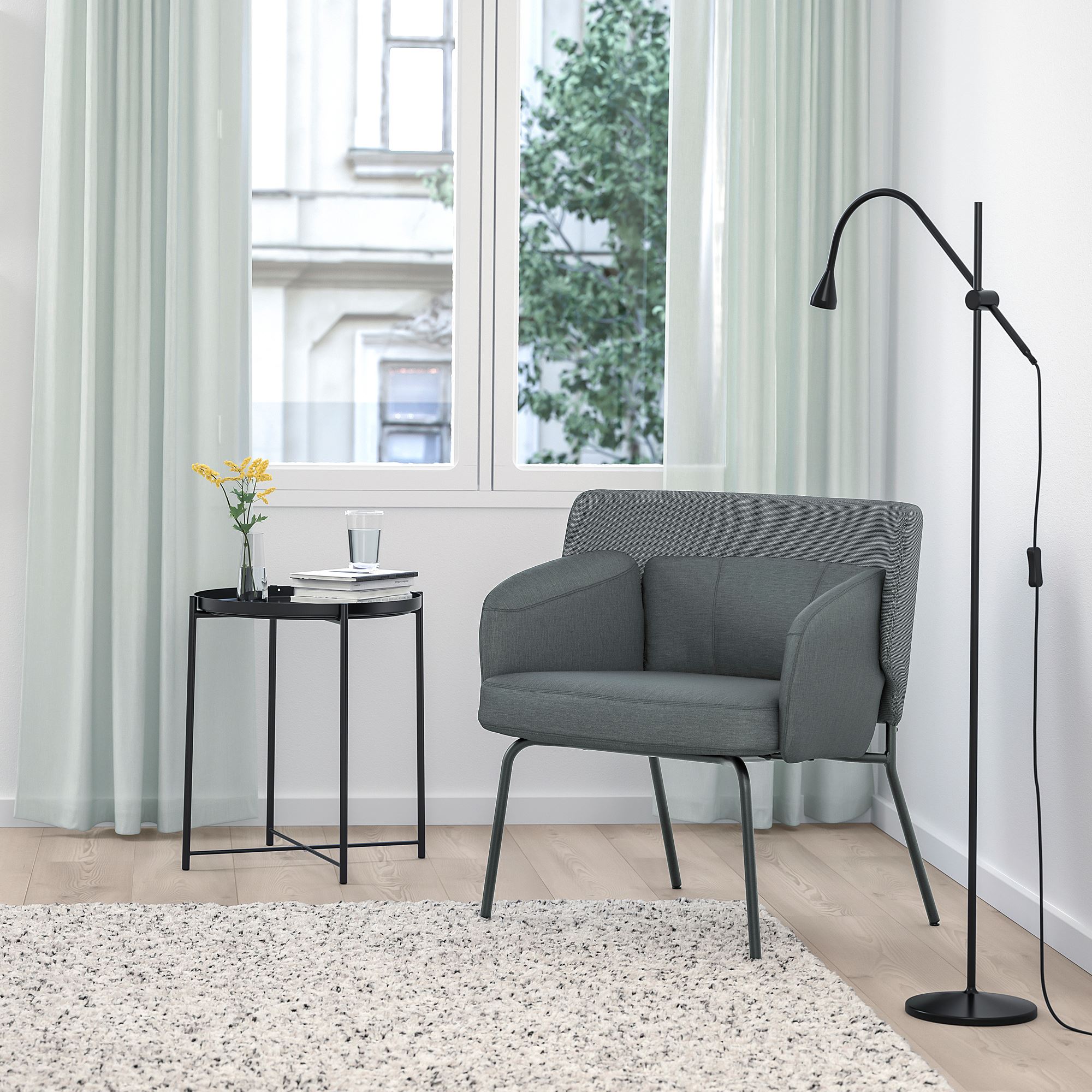 BINGSTA vissle koyu gri-kabusa koyu gri berjer | IKEA