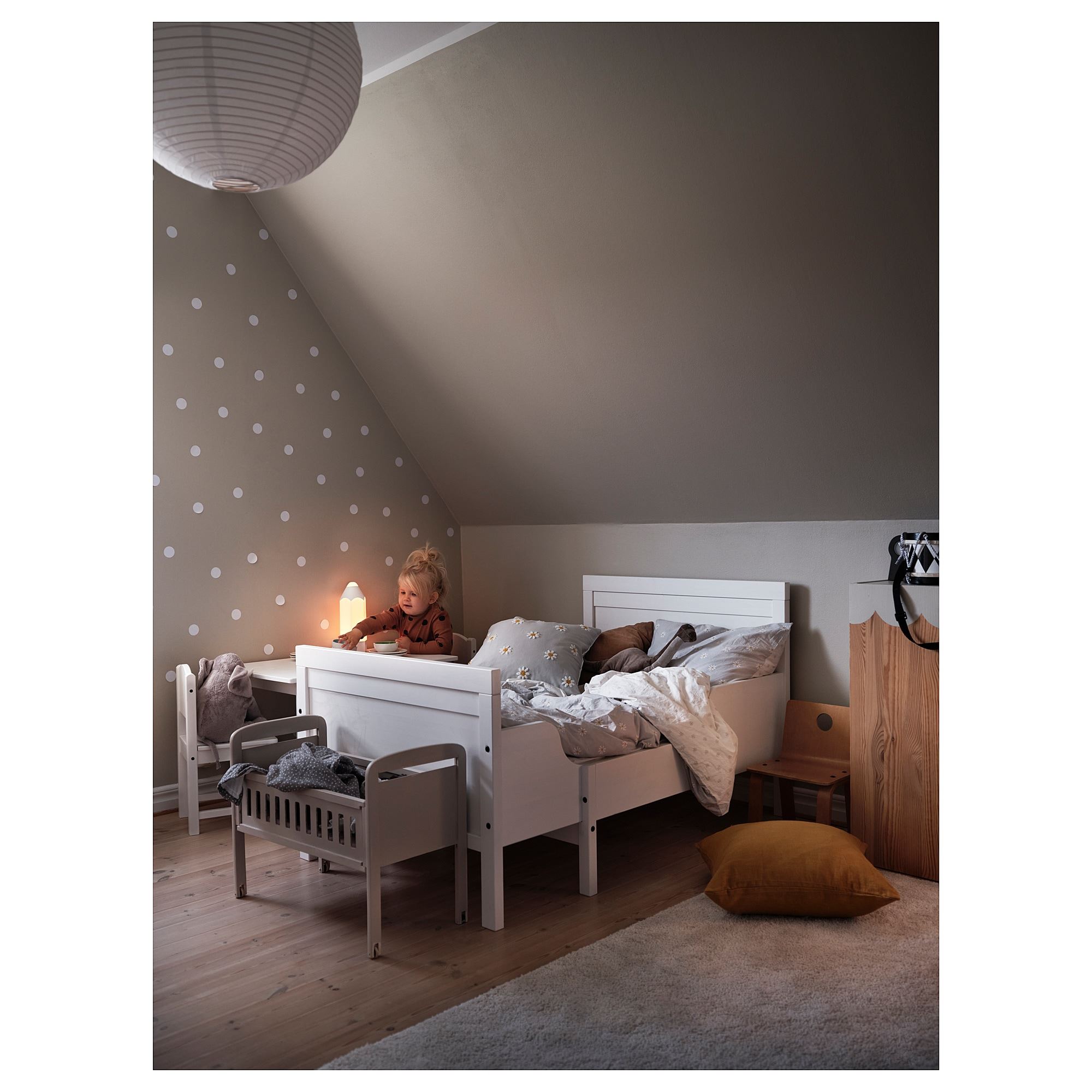 Sundvik LurÖy Beyaz 80x200 Cm Uzayabilen çocuk Karyolası Ikea