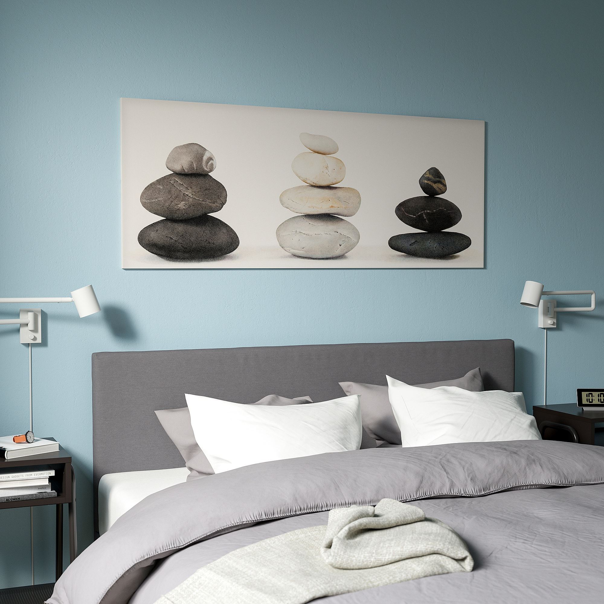 BJÖRKSTA multicolour 140x56 cm picture with frame | IKEA