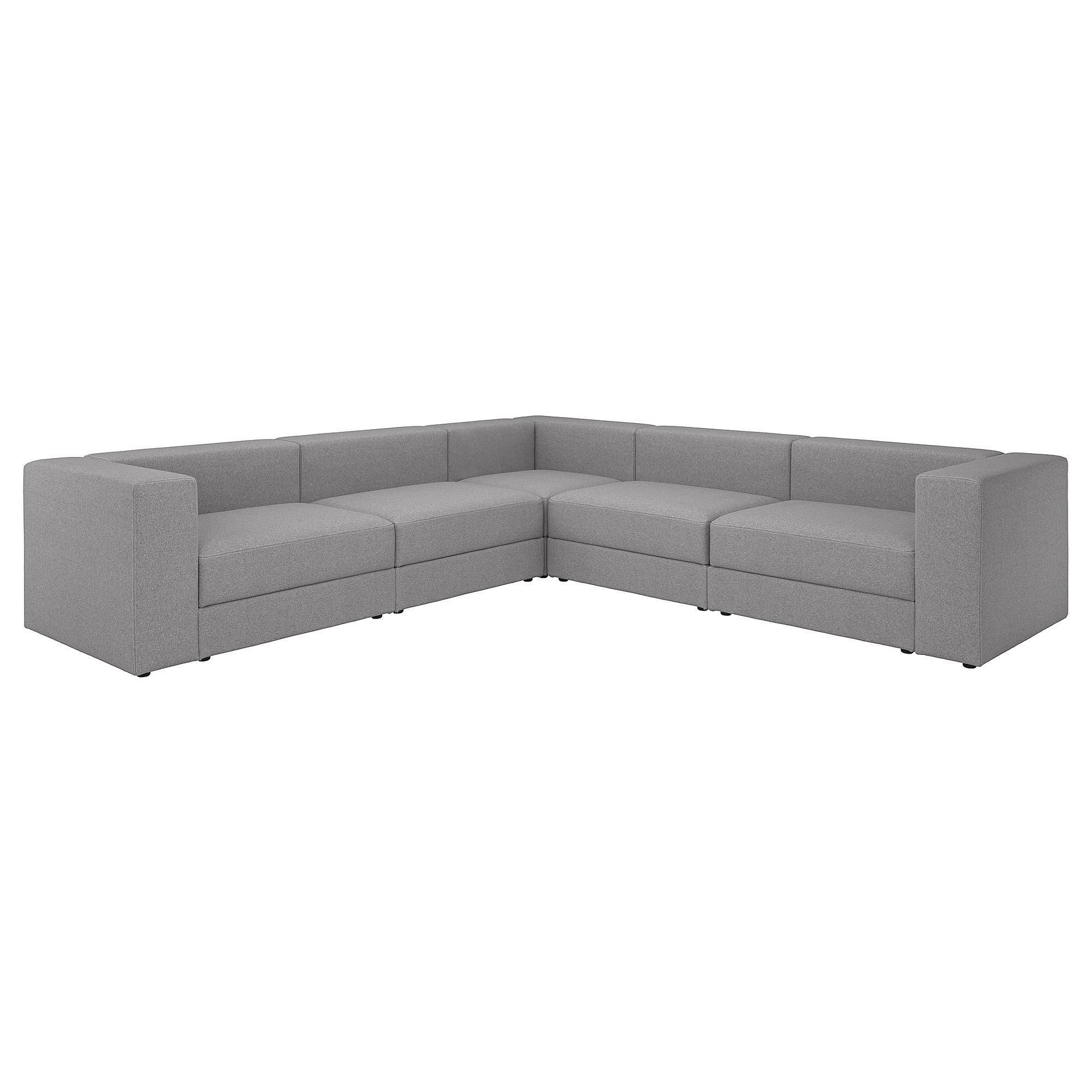 JATTEBO tonerud grey 6-seat corner sofa | IKEA
