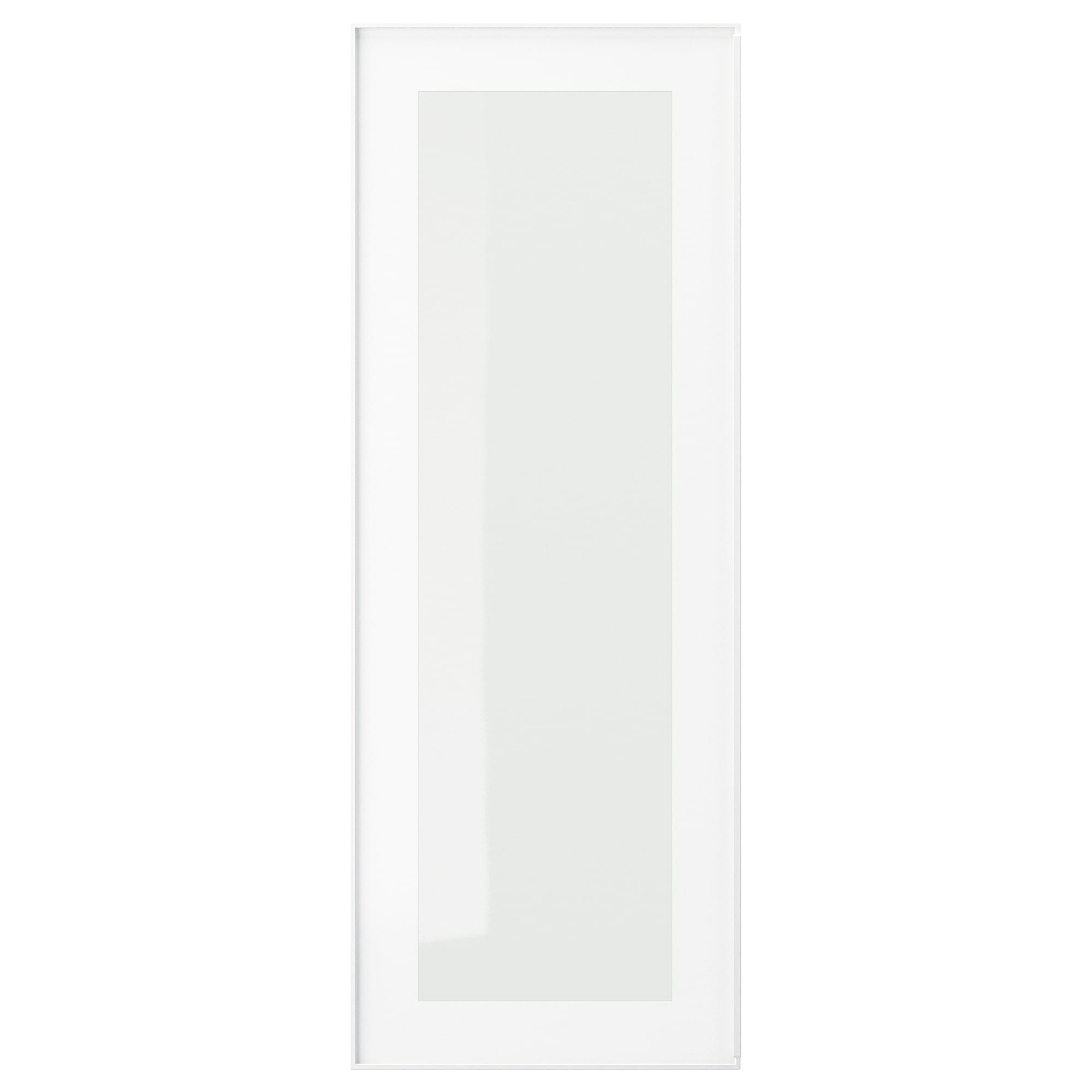 HEJSTA glass/white 30x80 cm glass door | IKEA