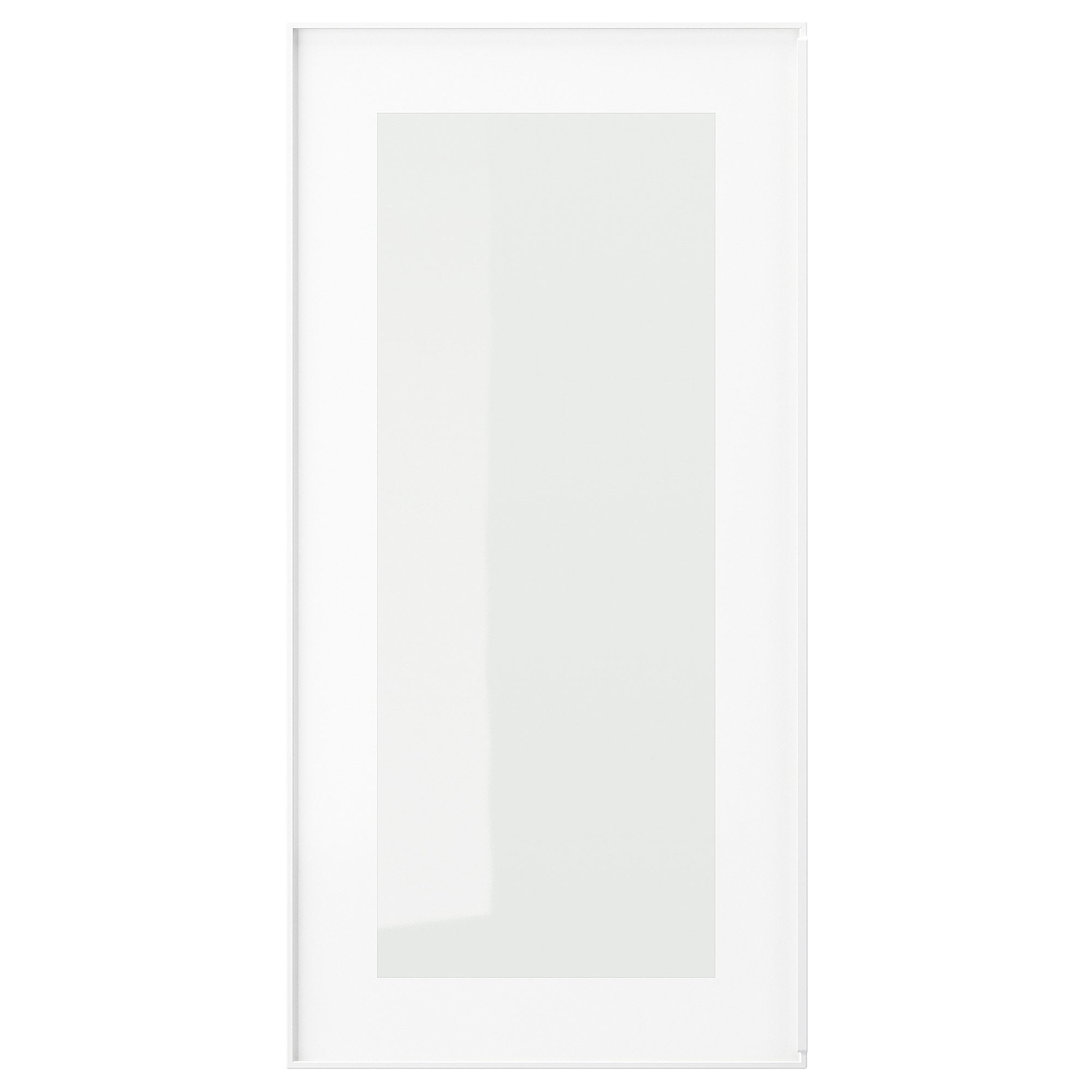 HEJSTA glass/white 30x60 cm glass door | IKEA