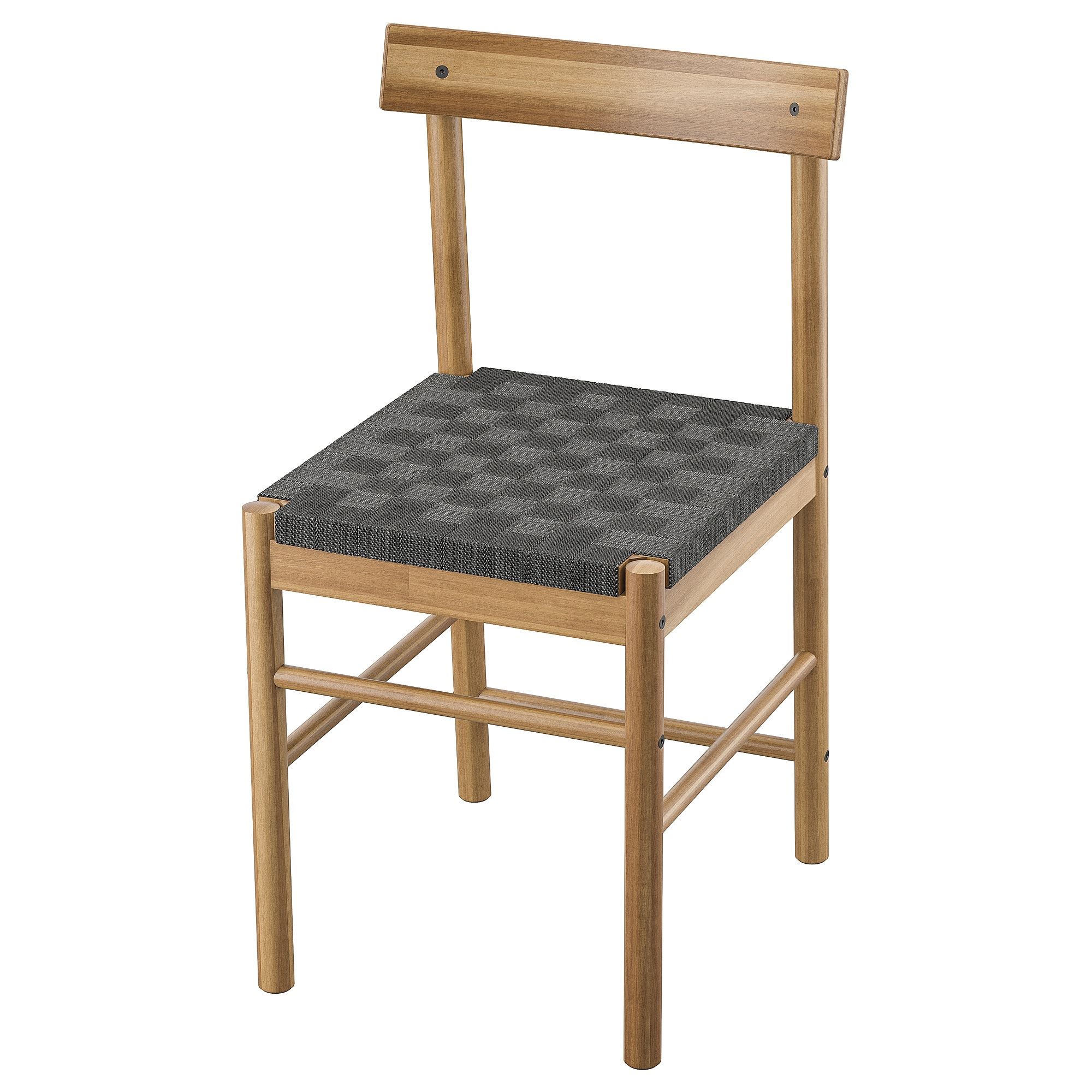 NACKANAS acacia upholstered wooden chair | IKEA