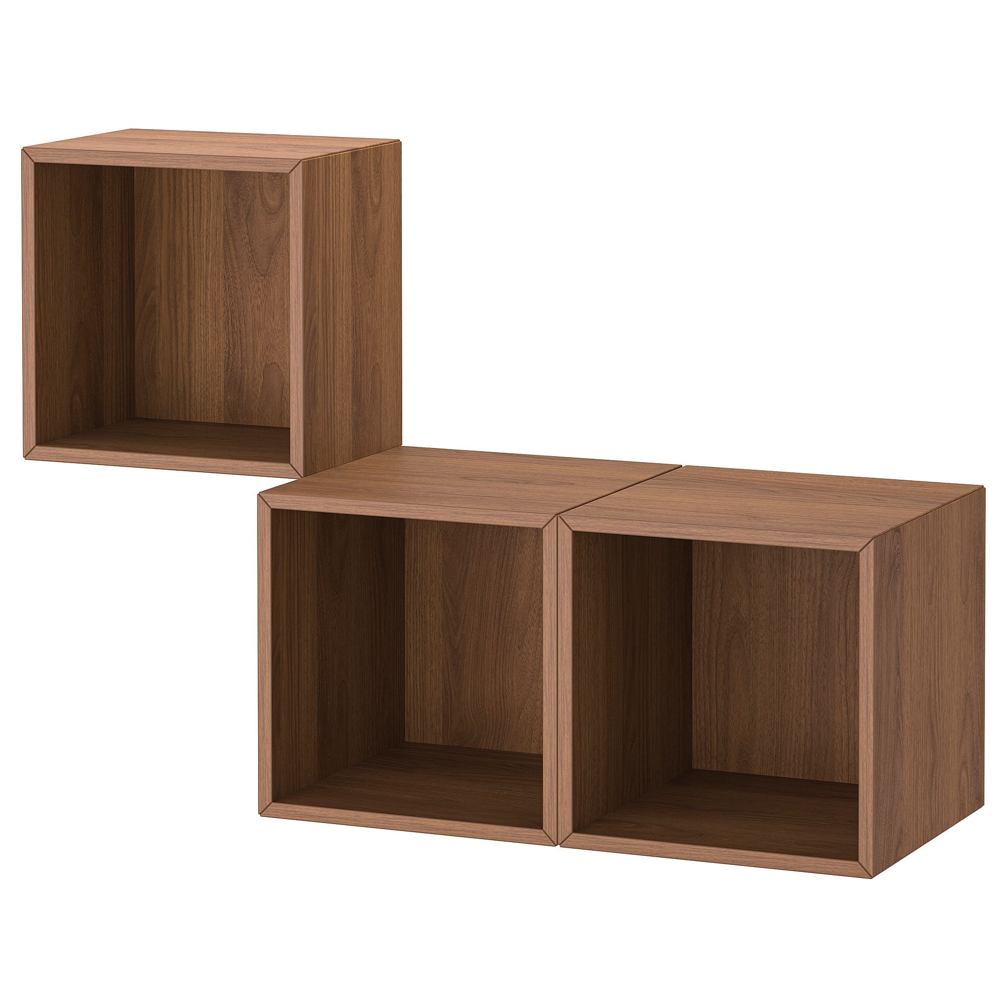 EKET walnut effect 105x35x70 cm Wall-mounted cabinet combination | IKEA