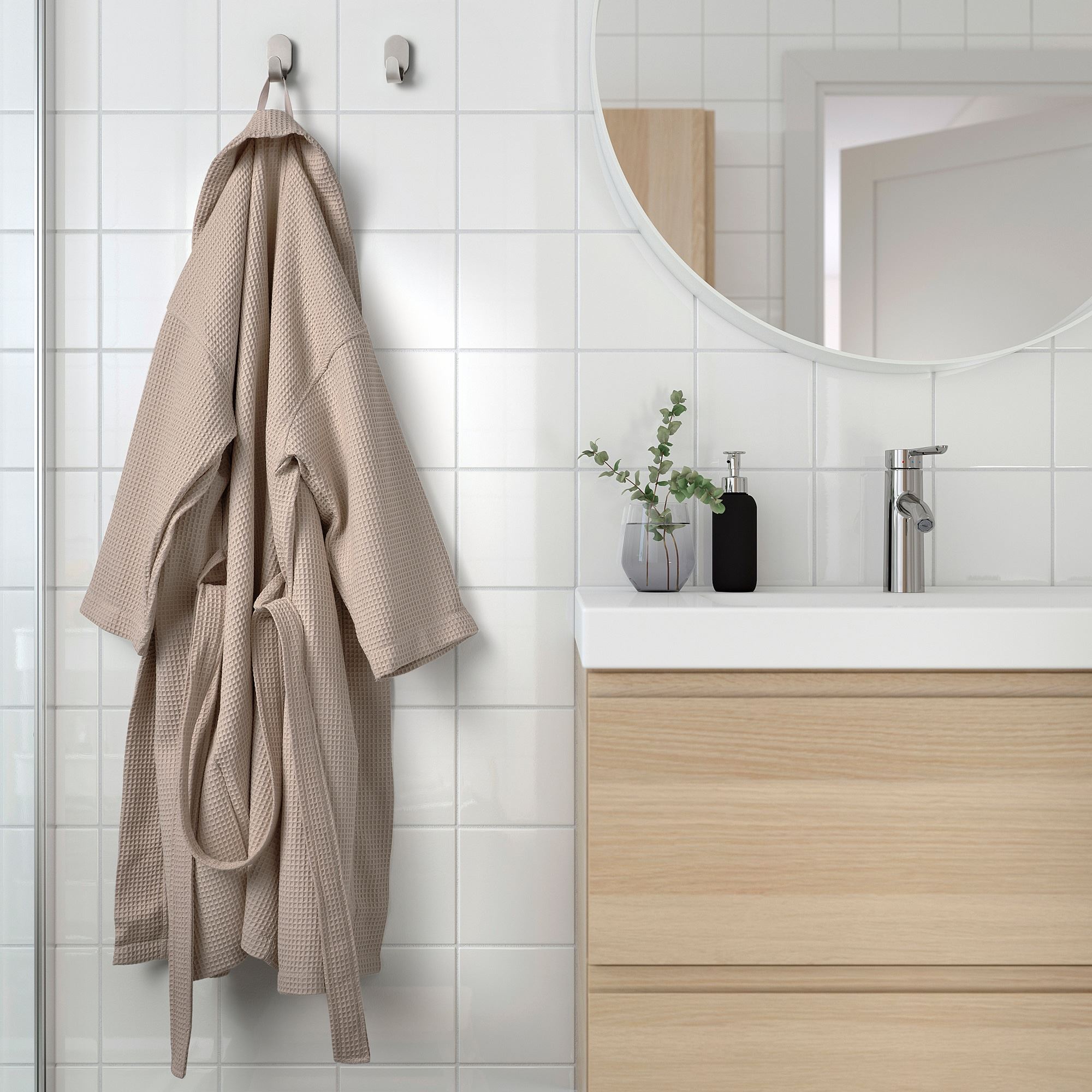 BJALVEN beige S/M bath robe | IKEA