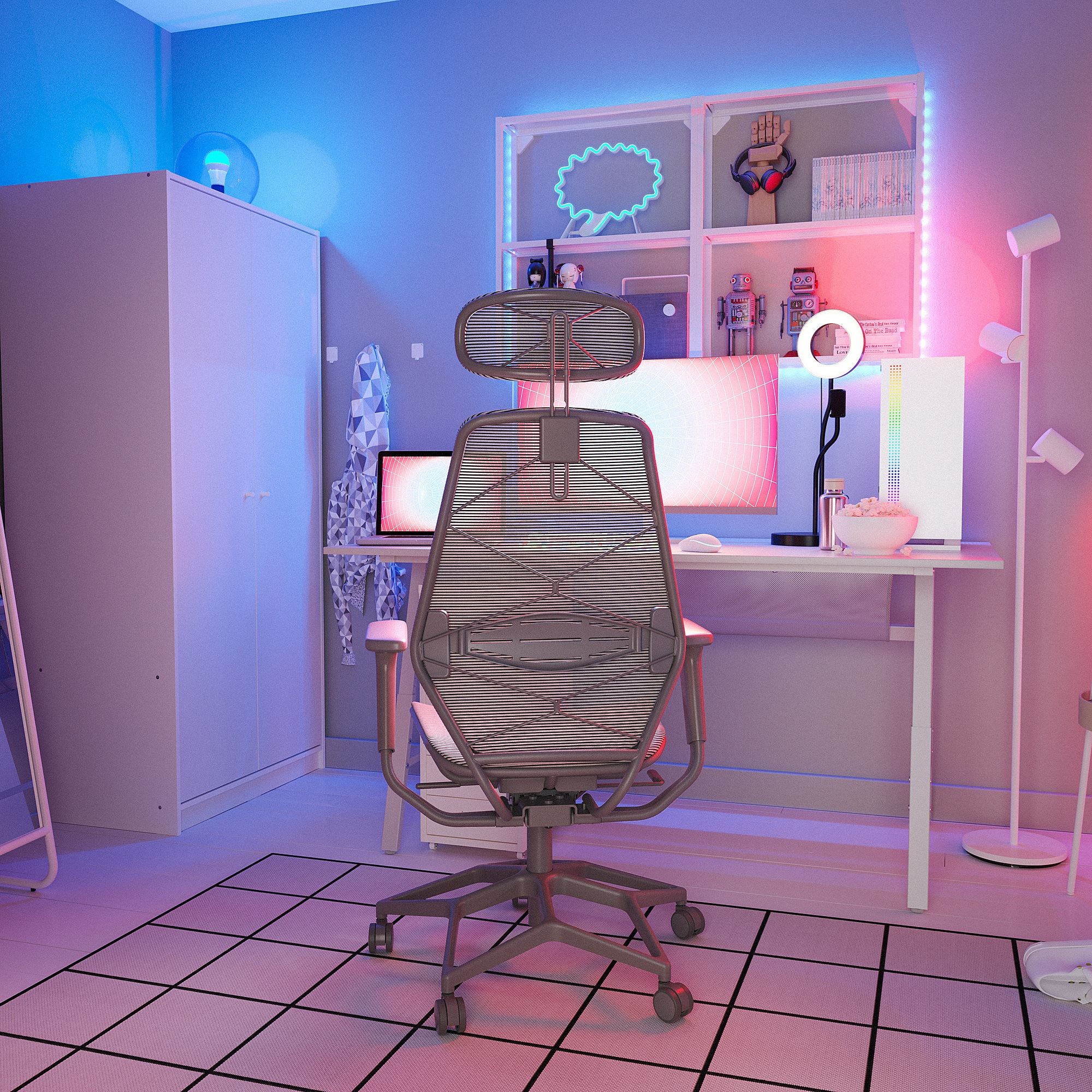 STYRSPEL grey/dark grey gaming chair | IKEA