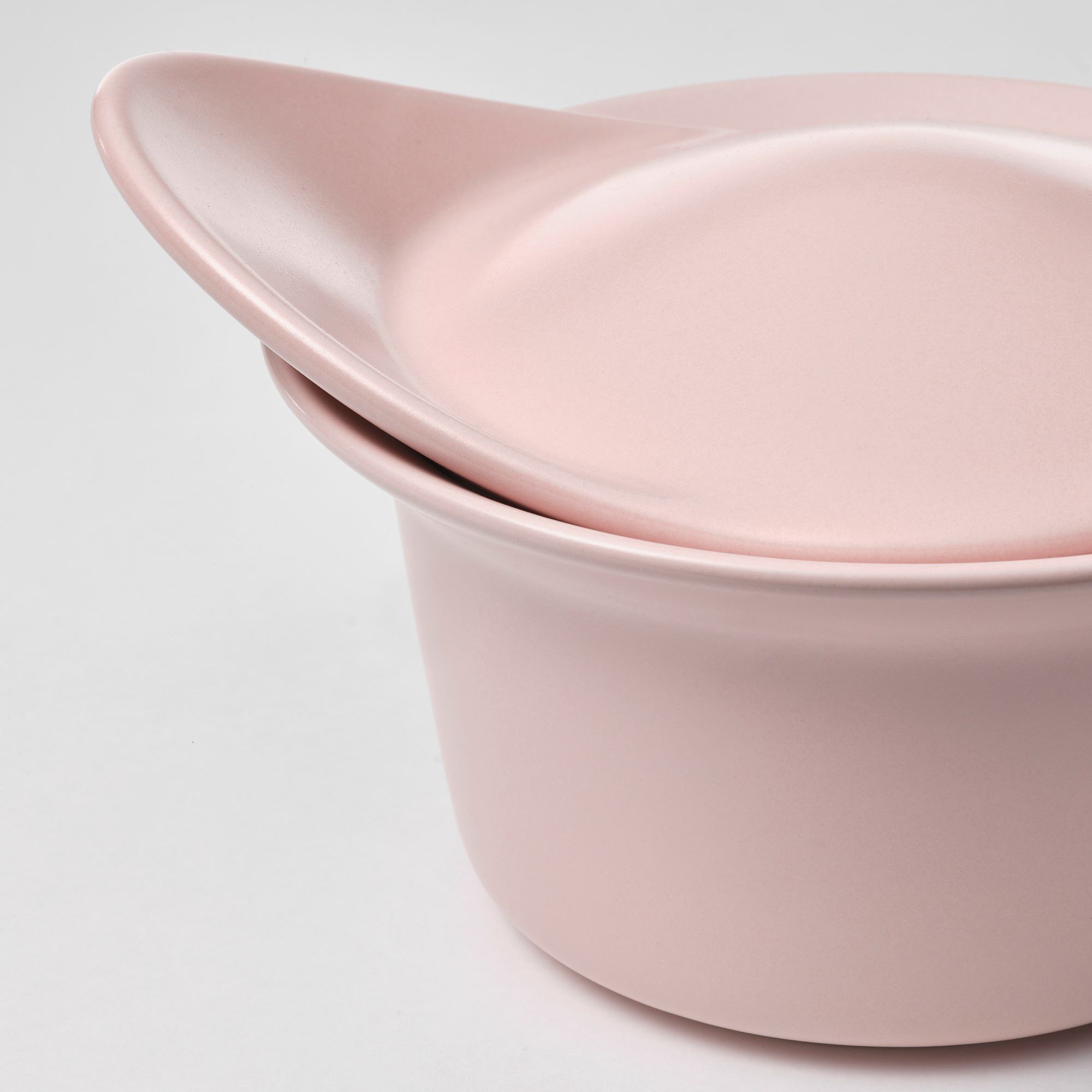 FARGKLAR matte light pink 15x13 cm oven/serving dish | IKEA