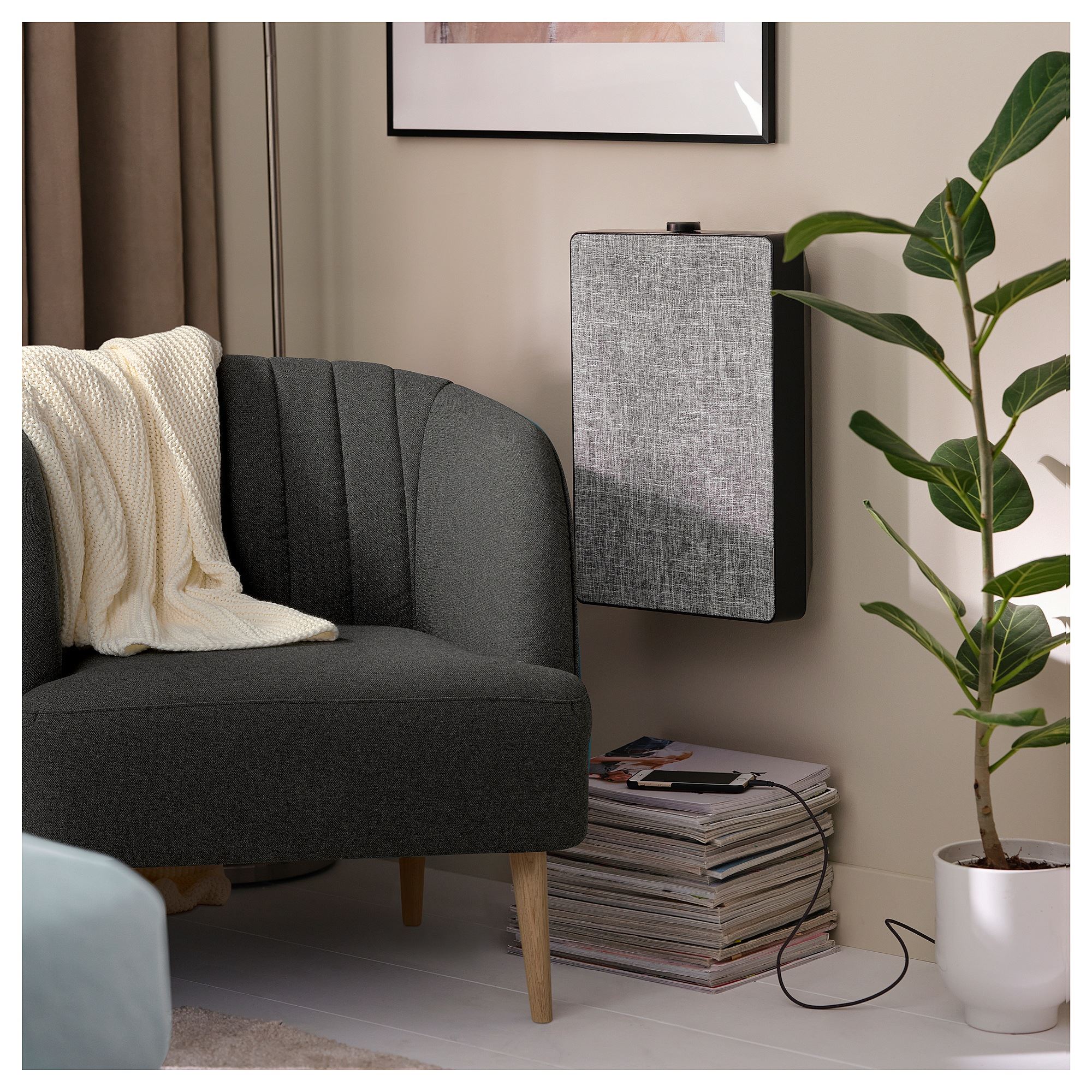 FULLÖSA koyu gri berjer | IKEA