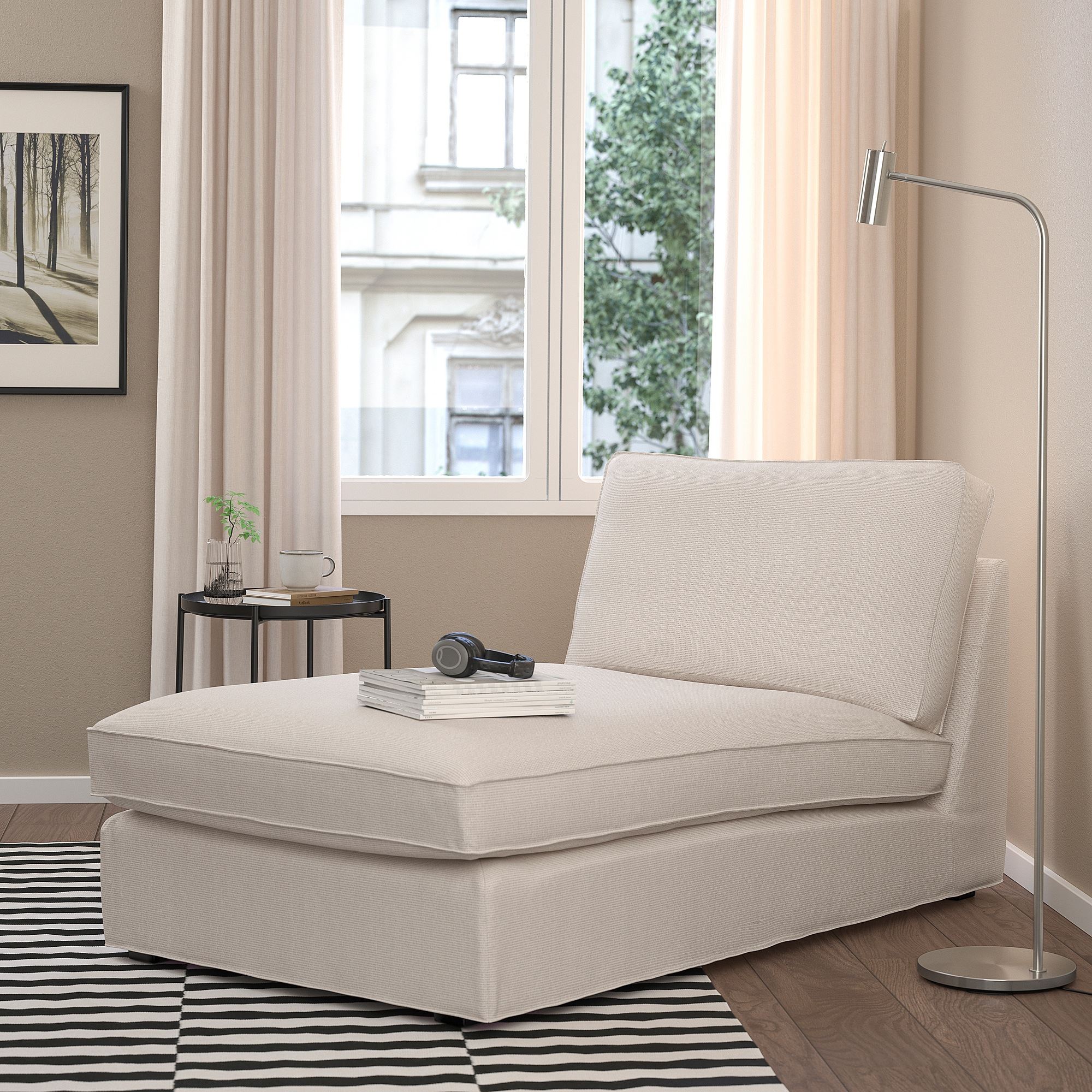 KIVIK tresund light beige chaise longue | IKEA
