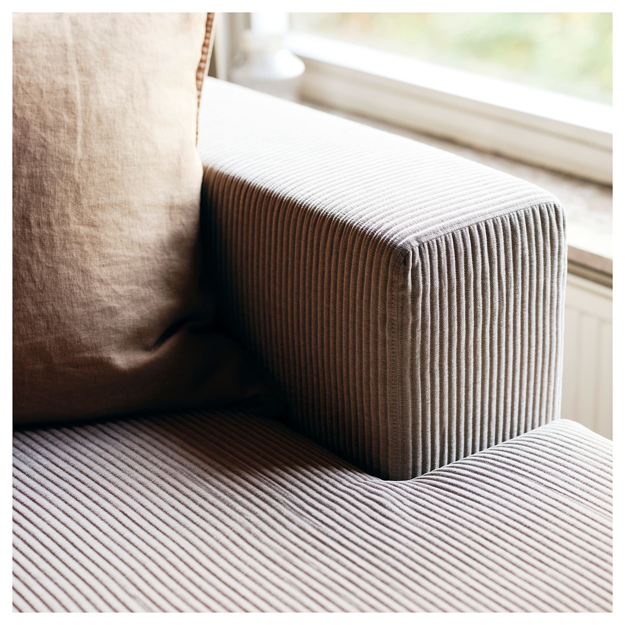 JATTEBO samsala gri-bej 3,5 kişilik U kanepe | IKEA