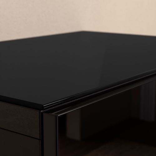 BESTA glass black 60x40 cm top panel | IKEA