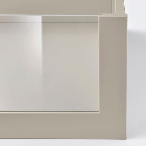 KOMPLEMENT beige 100x58 cm drawer with glass front | IKEA