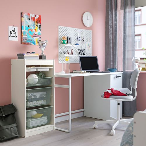 TROFAST grey/light green-grey 46x30x94 cm storage-unit | IKEA