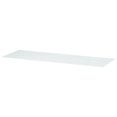 BESTA glass white 120x40 cm top panel | IKEA