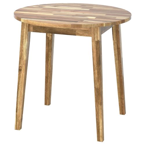 NACKANAS acacia 80 cm round kitchen table | IKEA