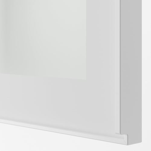 HEJSTA glass/white 40x80 cm glass door | IKEA