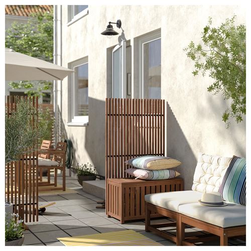 NAMMARÖ açık kahverengi 80x68x140 cm saklama kutusu ve paravan | IKEA